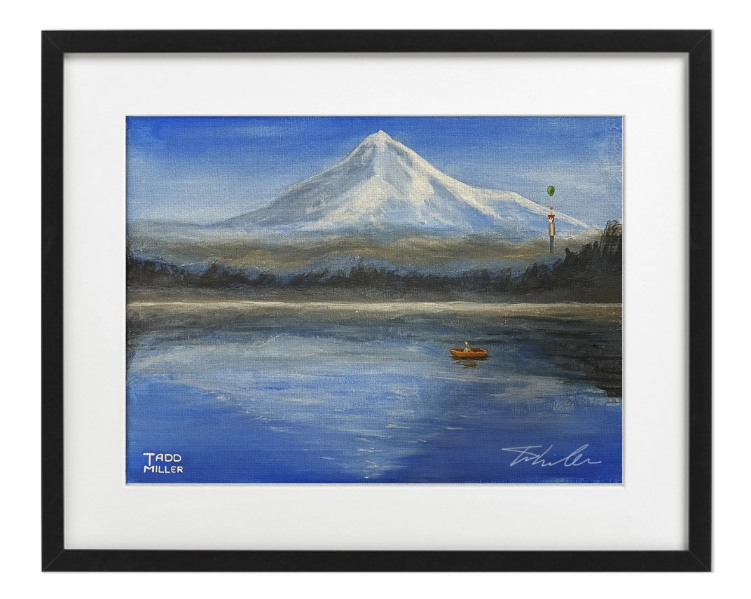 Bloony Floats Sadness On An Oregon Lake #0033 (Print) – Tadd Miller Art